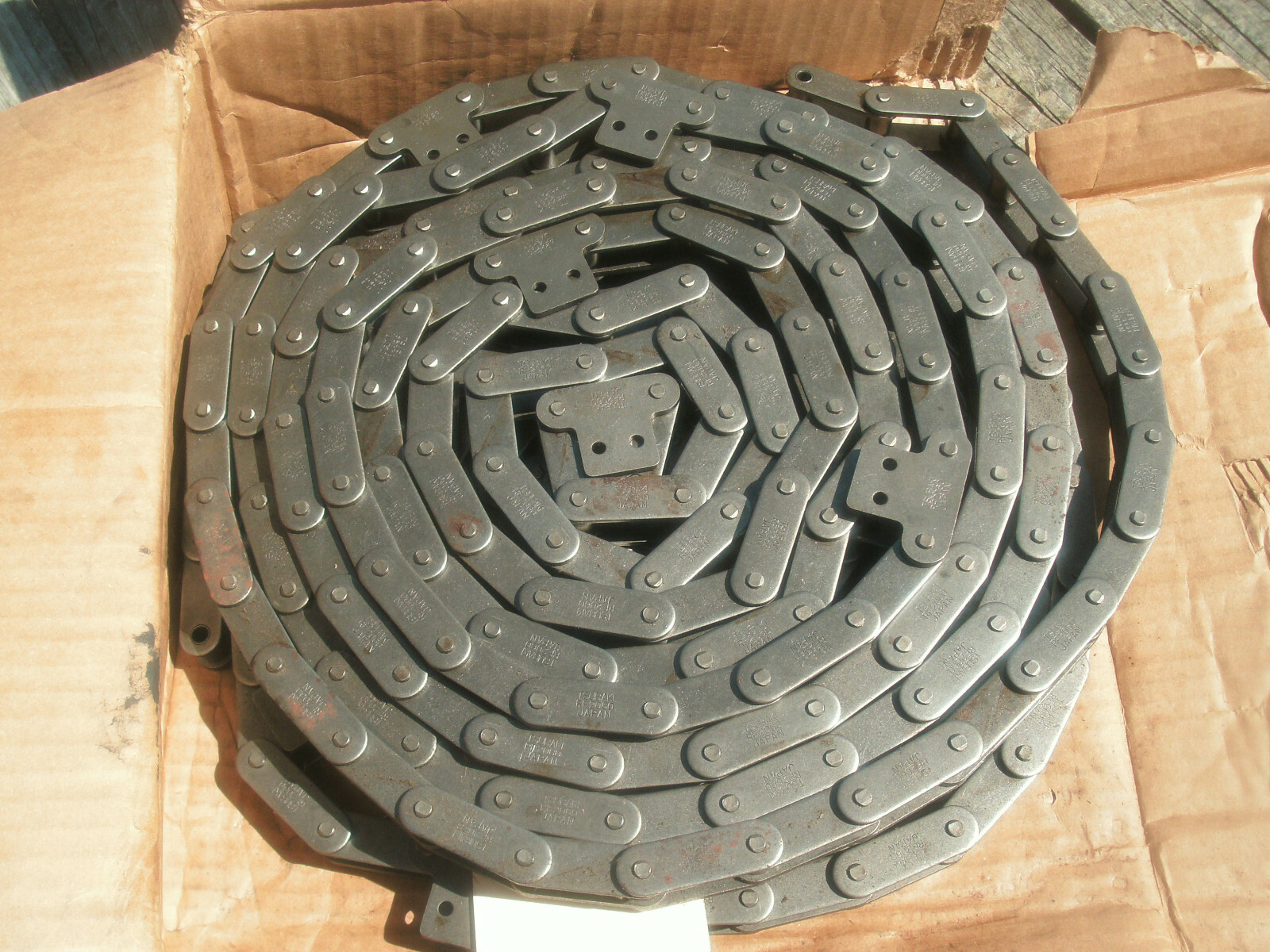 TSUBAKI RF2060 DOUBLE PITCH ROLLER CHAIN W/SK-2 LINKS 42" CENTER 208 ...