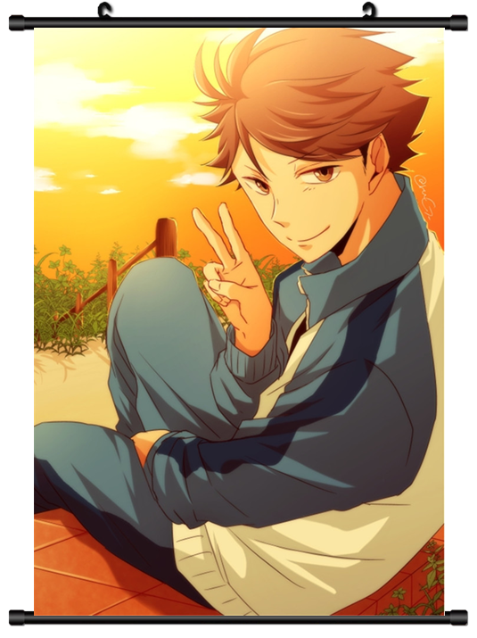 4158 Anime Haikyuu!! Oikawa Tooru Home Decor Poster Wall Scroll cosplay ...