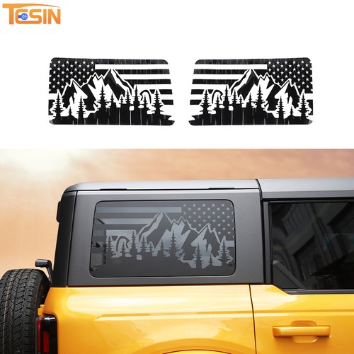 Rear Side Window Decals American Flag Stickers For Ford Bronco 2021 ...