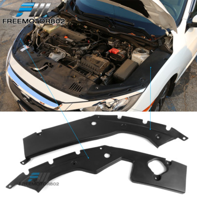 Fits 16-20 Honda Civic 10TH X GEN Engine Bay Side Panel Covers Long ...
