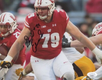 David Edwards Signed Wisconsin Badgers 8x10 Photo JSA | eBay