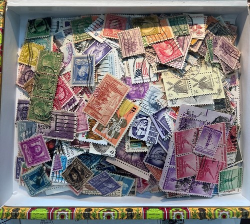 BIG LOT OF 150+ USED U.S. POSTAGE STAMPS OFF PAPER, Huge Variety, NO ...