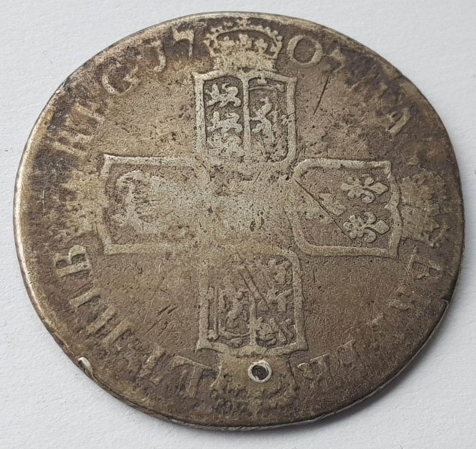 1707 E (Edinburgh) Mint Queen Anne Shilling silver Coin | eBay UK
