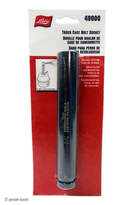 Lisle Tool #49000, 3/4” TRUCK CAGE BOLT SOCKET – extra deep sockets ...