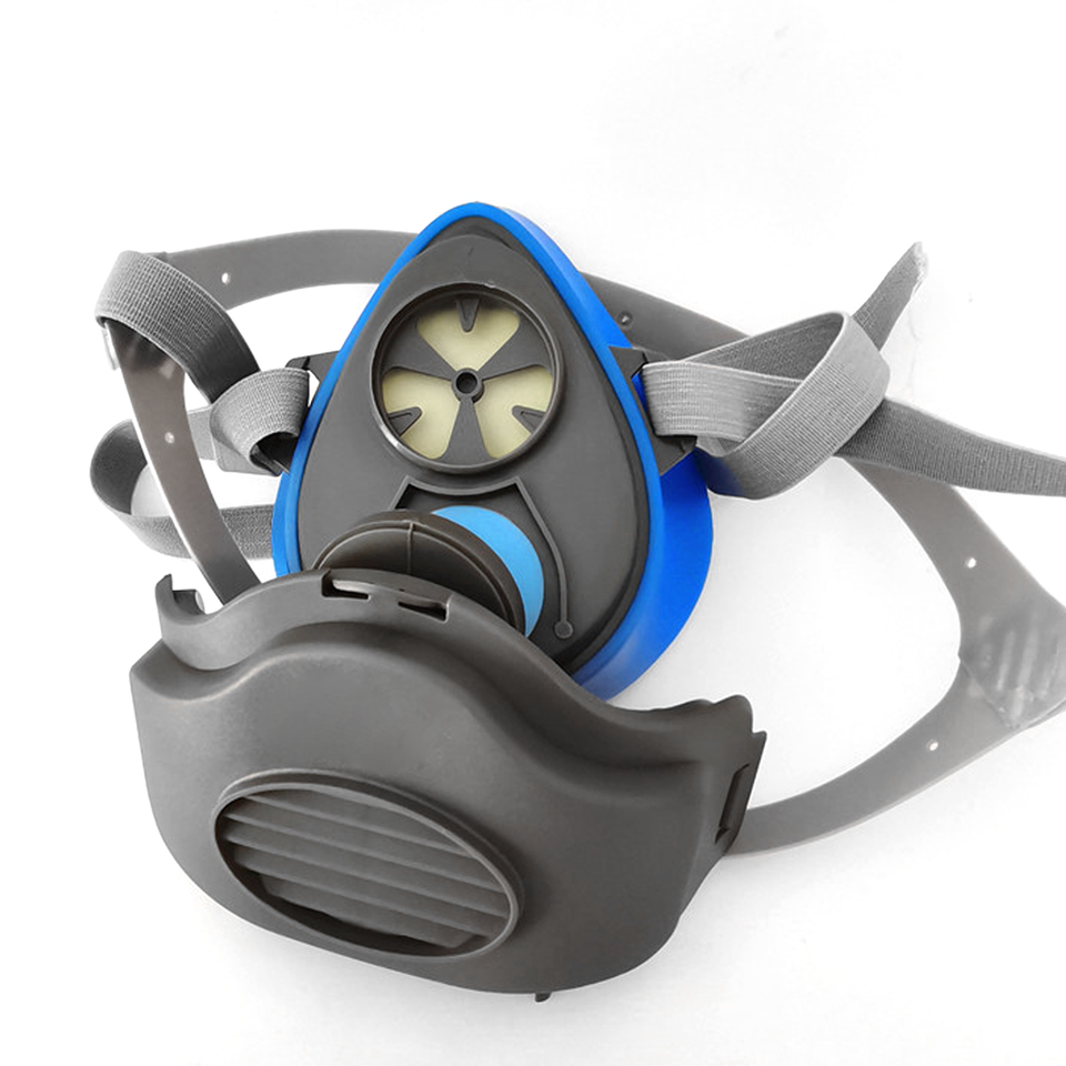Safety Gas Mask Respirator Half Face Protect Painting Spray Facepiece ...