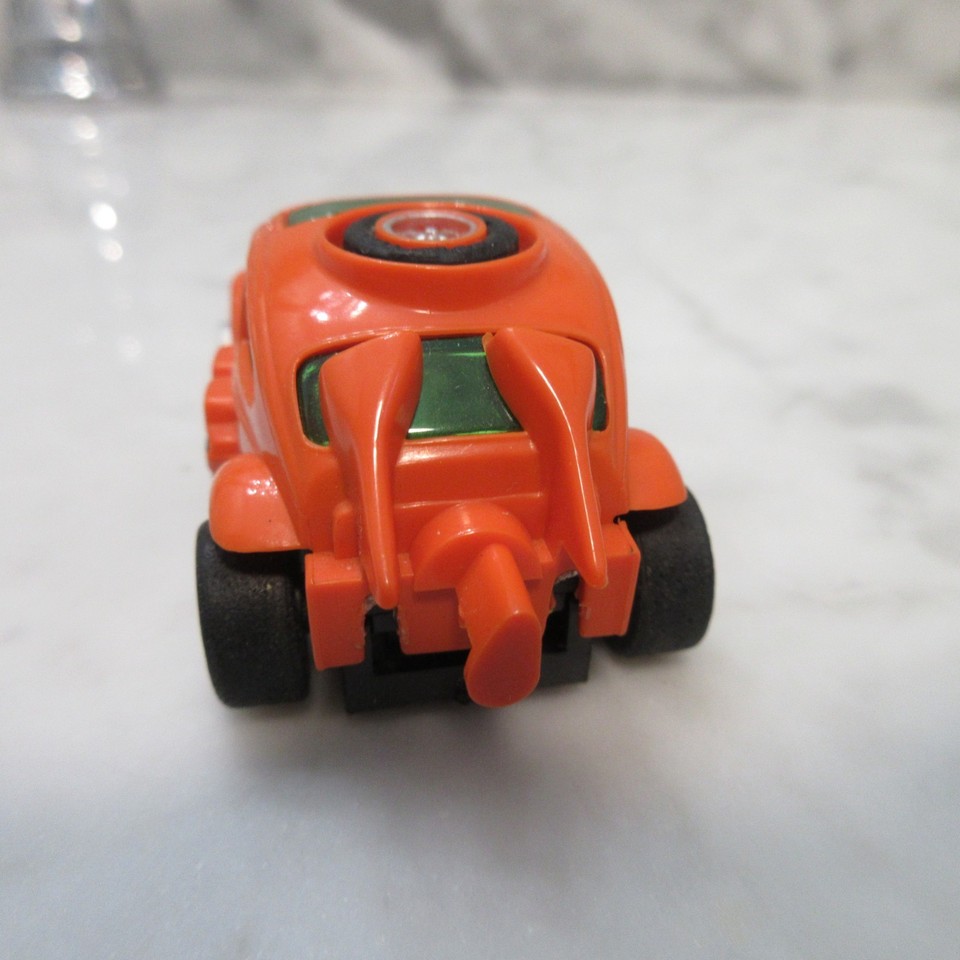 Aurora AFX VW Baja Bug Orange HO Slot Car RUNS needs tires (WD12-220 ...