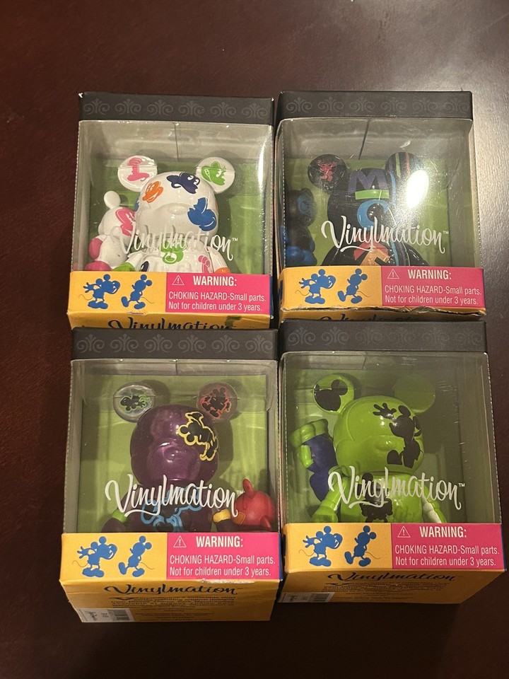 Disney Parks Vinylmation OH MICKEY Set Of 4. Rare | eBay