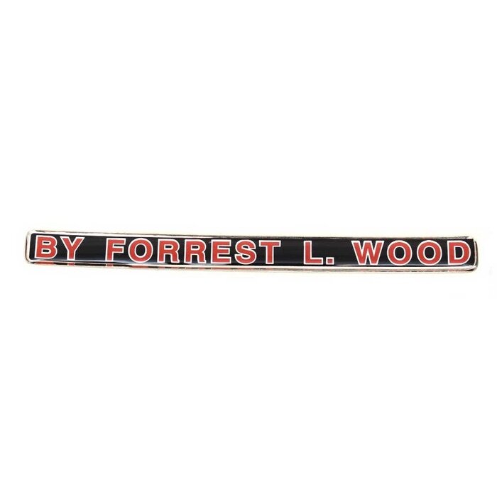 RANGER BY FORREST L. WOOD RAISED DECAL 5" X 1/2" 7604606 RED/BLACK ...