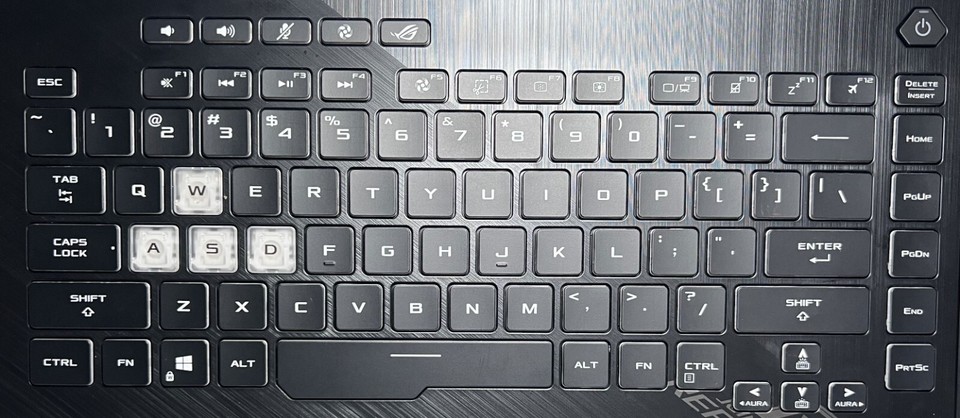 Asus ROG Strix G15 LAPTOP KEYBOARD SINGLE REPLACEMENT KEYS KEYCAPS ...