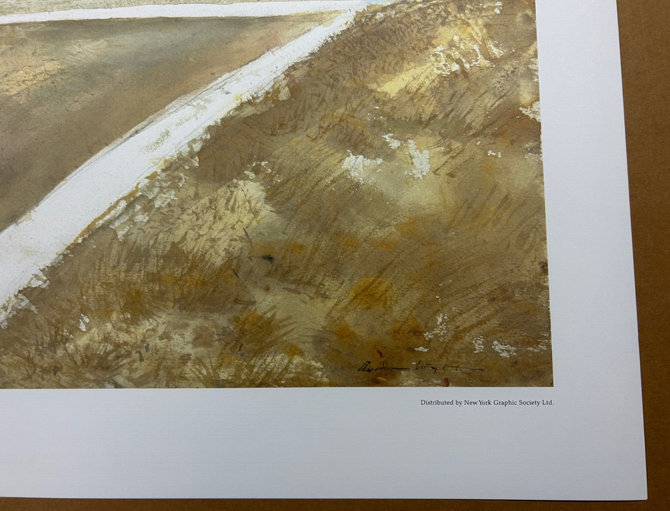 Stop by Andrew Wyeth 2008 Fine Art Print Harley Davidson Motorcycle OOP ...