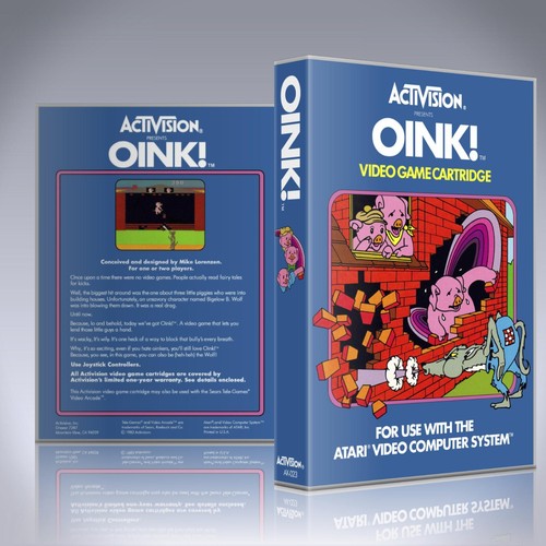 Atari 2600 UGC - NO GAME - Oink! | eBay