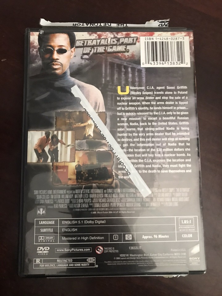 The Detonator (DVD Wesley Snipes 43396138322| eBay
