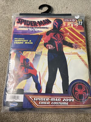 Spiderman 2099 Child Costume Across The Spiderverse Small Size 4-7 ...