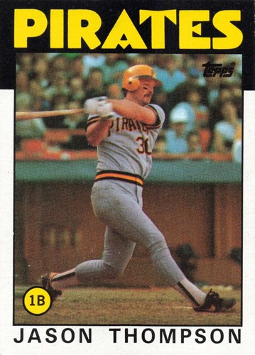 Jason Thompson Pittsburgh Pirates 1986 Topps Baseball Card #635 | eBay