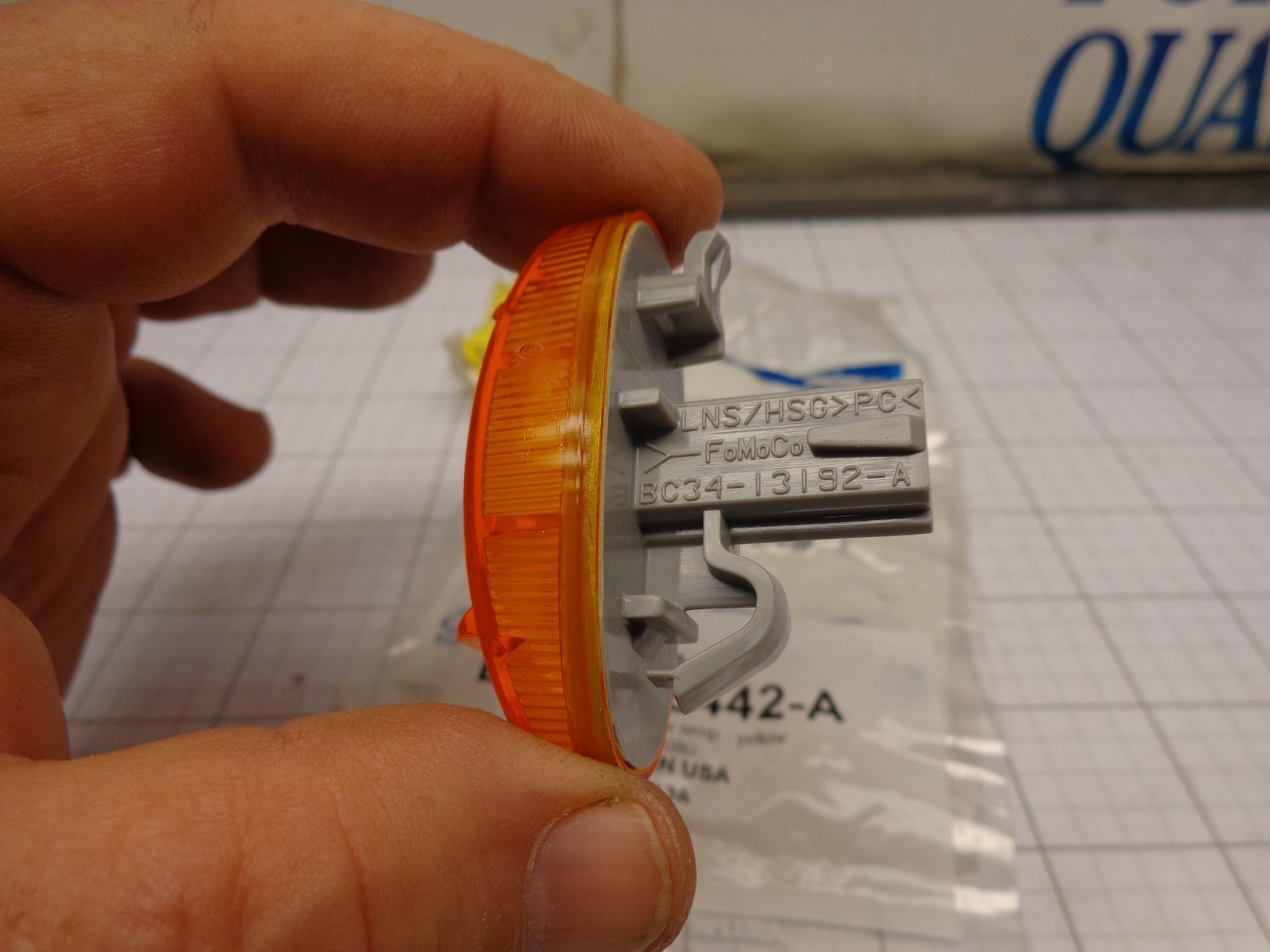 Ford OEM NOS BC3Z-15442-A Dually Fender Side Marker Light Lamp Amber | eBay