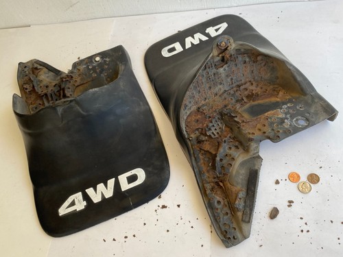 1990-95 TOYOTA *RUSTED/DAMAGED - Rear 4WD MUD FLAPS - PICKUP TRUCK ...