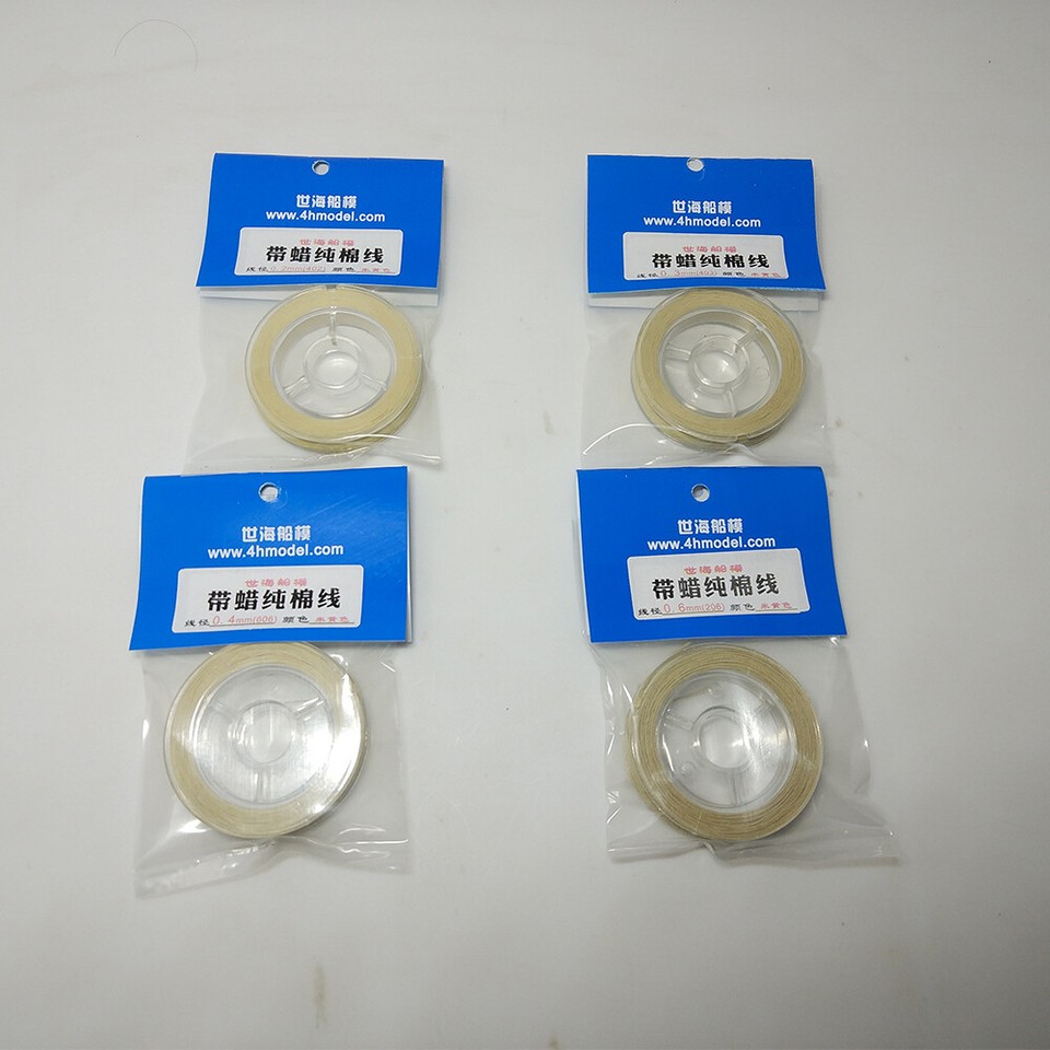 Waxed Cotton Rigging Thread for Model Ship – Multiple Sizes Model Boat ...