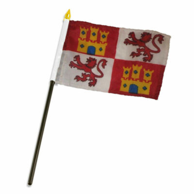 Spanish Spain Lions Lion and Castles Castile Castil Flag 4"x6" Desk ...