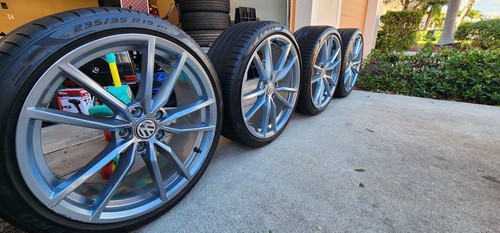 VW OEM Wheels for 2017 Golf R - with 235/35 R19 with Pirelli P Zero ...