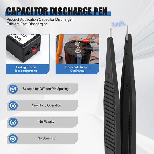 Capacitor Discharge Pen Fast Discharging High Voltage 1000V Repair ...