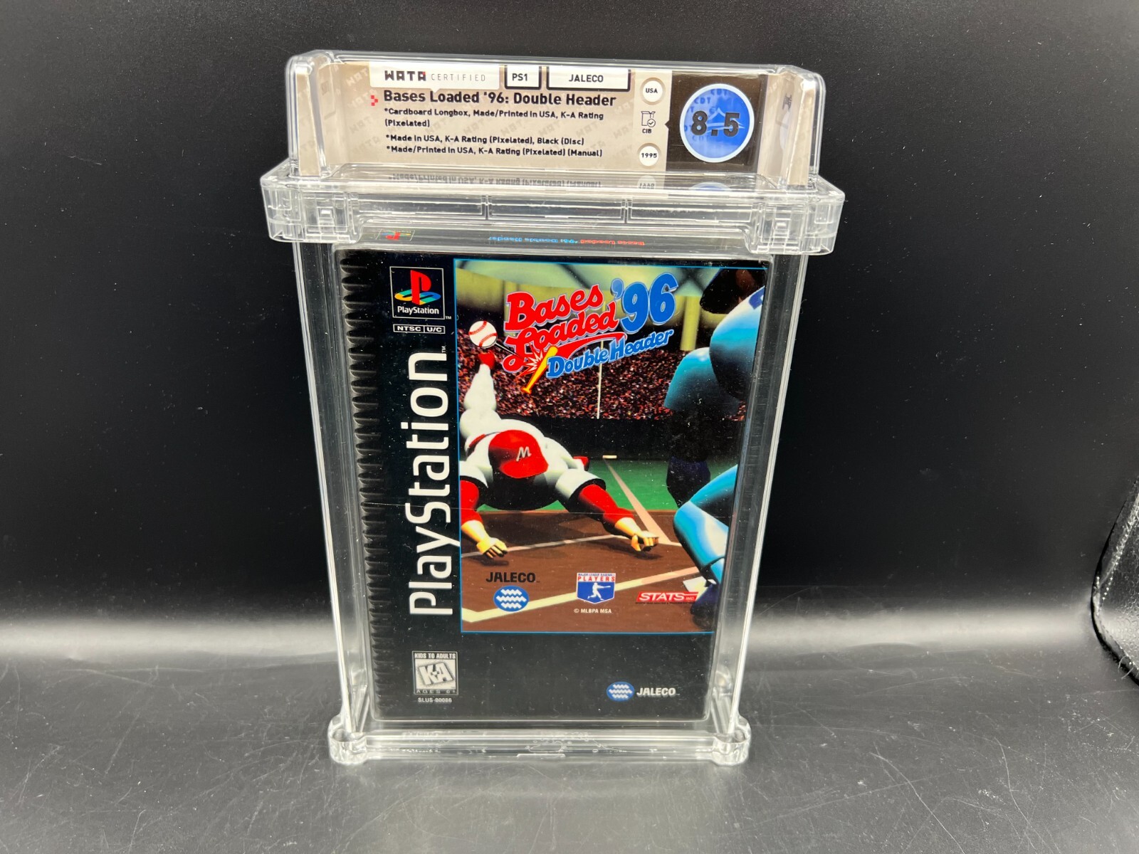 Bases Loaded '96: Double Header Long Box PS1 WATA 8.5 CIB Complete in ...