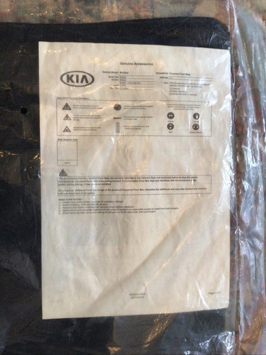 2019-2020 KIA Forte Floor Mats Carpet Set of 4 OEM M6F14 AC000 Black | eBay