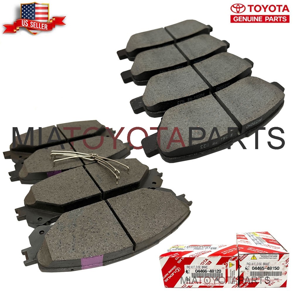 Genuine Toyota Highlander HV Front Rear OEM Brake Pads 04465-48150 ...