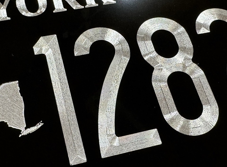 Custom New York NY State Car Tag Diamond Etched Vanity Front License ...