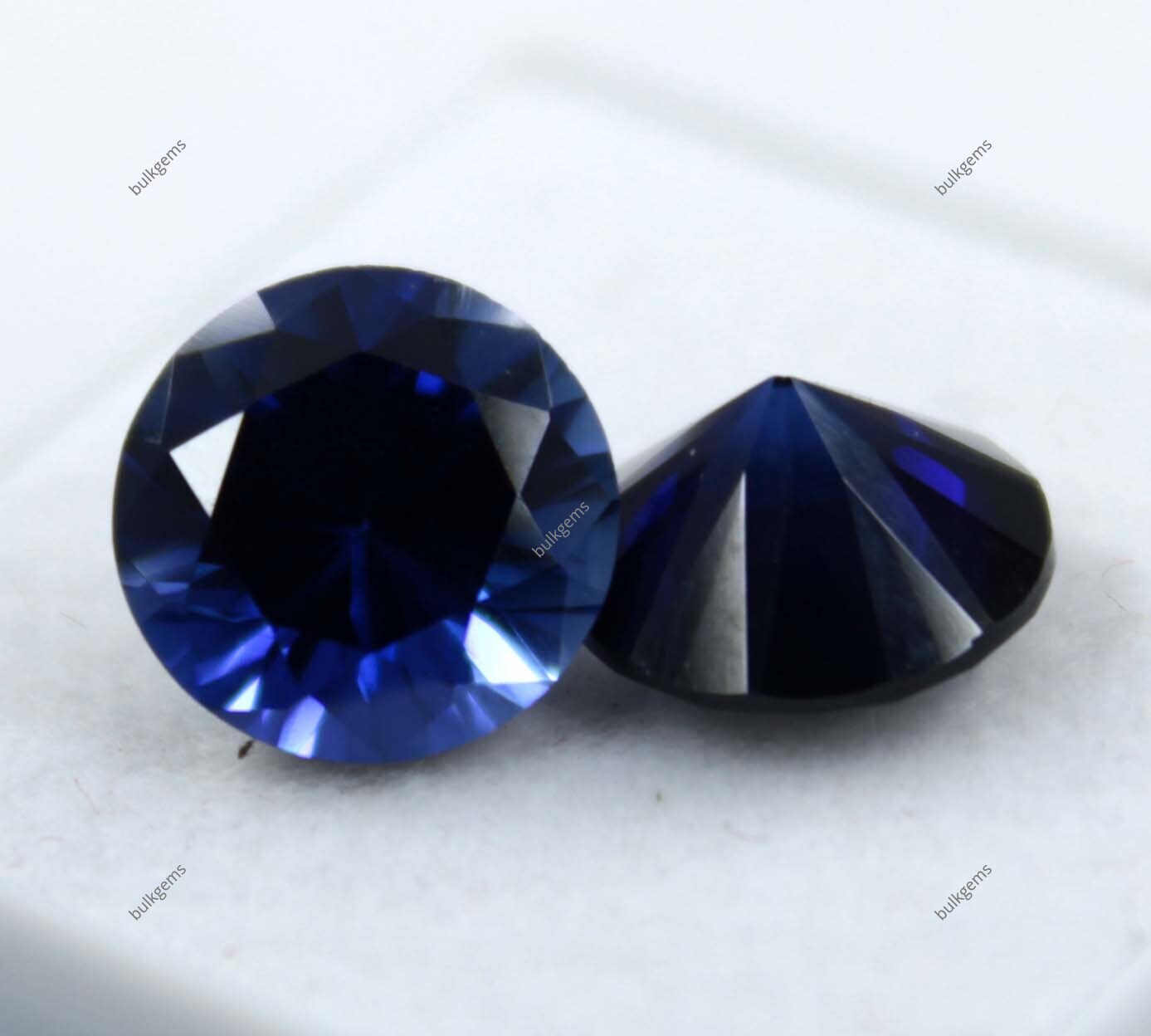 7 Ct Extremely Natural SAPPHIRE Blue ROUND Cut Gemstone CERTIFIED Loose ...