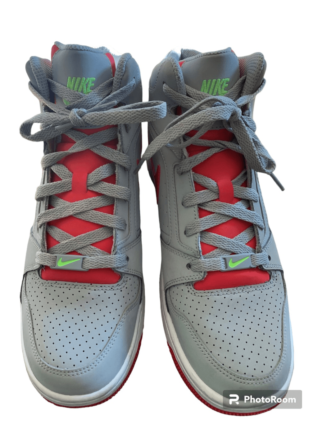 NIKE PRESTIGE High Top Shoes Womens 9.5 gray/red | eBay