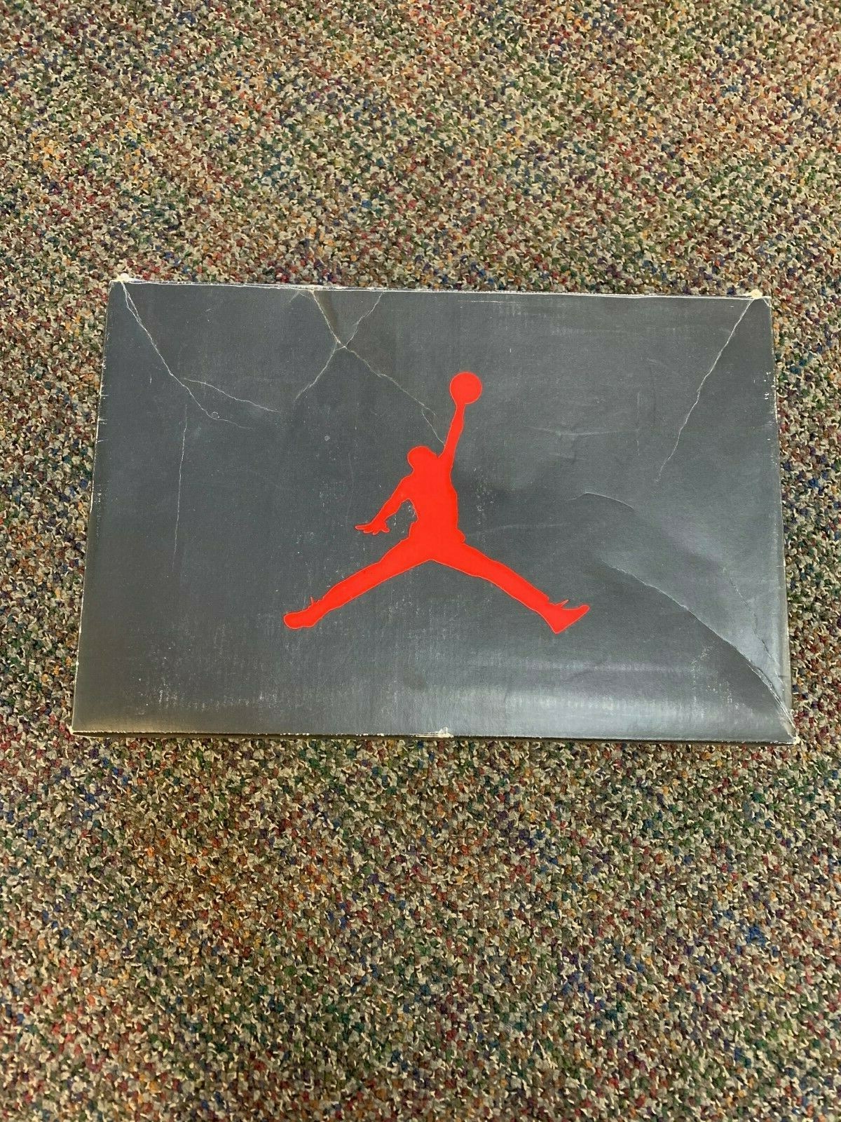 Vintage 1990 Air Jordan Empty Shoe Box Only w/ tag Black Aphite Size 8 ...