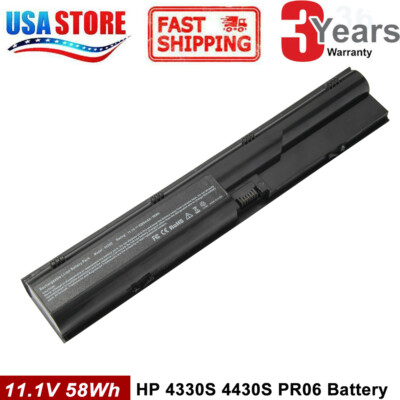 Battery for HP PR06 ProBook 4331s 4545s 4540s 4535s 4530s 6 Cell 47WH ...