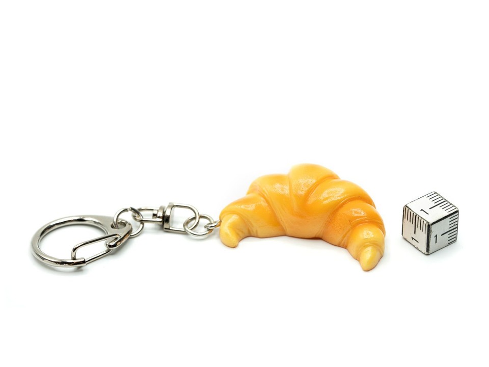 Croissant Keychain Miniblings Charm Breakfast Croissant Bakery | eBay