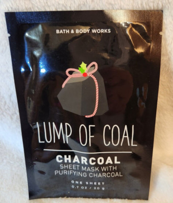 Bath & Body Works Lump Of Coal Sheet Face Mask Purifying Charcoal Lot 0 ...