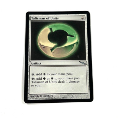 Talisman Of Unity MTG Mirrodin Magic The Gathering Uncommon Moderate ...