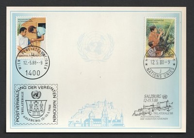 United Nations Volunteers Vienna & Geneva Salzurg Trilateral Postal ...