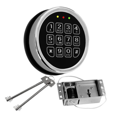 Gun Safe Lock Replacement Chrome Keypad Solenoid Safe Lock With 2 ...