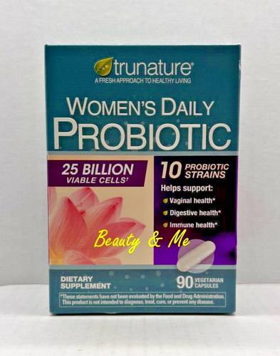 trunature Women's Daily Probiotic, 90 Vegetarian Capsules | eBay