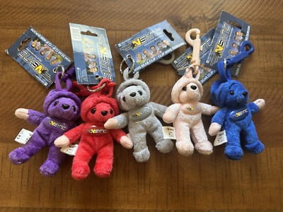 Super Rare Find 2000 NSYNC Mini Bear Clips Complete Set | eBay