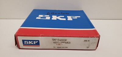 NEW IN BOX! GENUINE SKF SINGLE ROW DEEP GROOVE ROLLER BEARING 6013-2RS1 ...