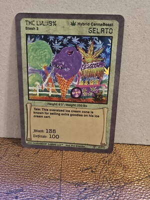 Cannabeast TCG Gelato 1st Edition NM 2023 Pack Fresh 41/114 Gaming Card ...