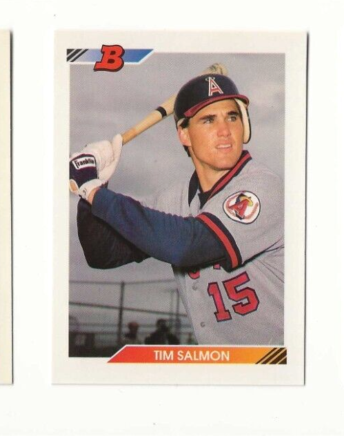 1992 TIM SALMON BOWMAN #259 ROOKIE RC ANGELS HOT NRMINT | eBay