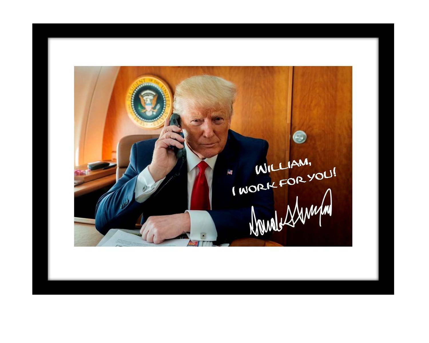 President Donald Trump 5x7 Signed Photo Autographed Customized to YOUR ...