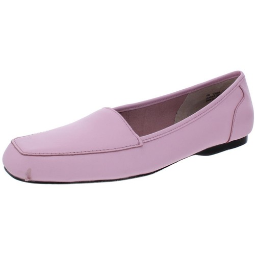 Array Womens Freedom Pink Leather Loafers Shoes 9 Narrow (AA,N) BHFO ...