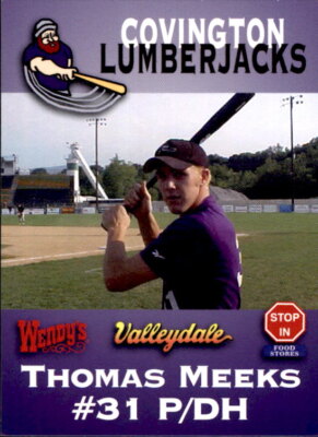 2002 Covington Lumberjacks Team Issue #31 Thomas Meeks Rocky Mount ...