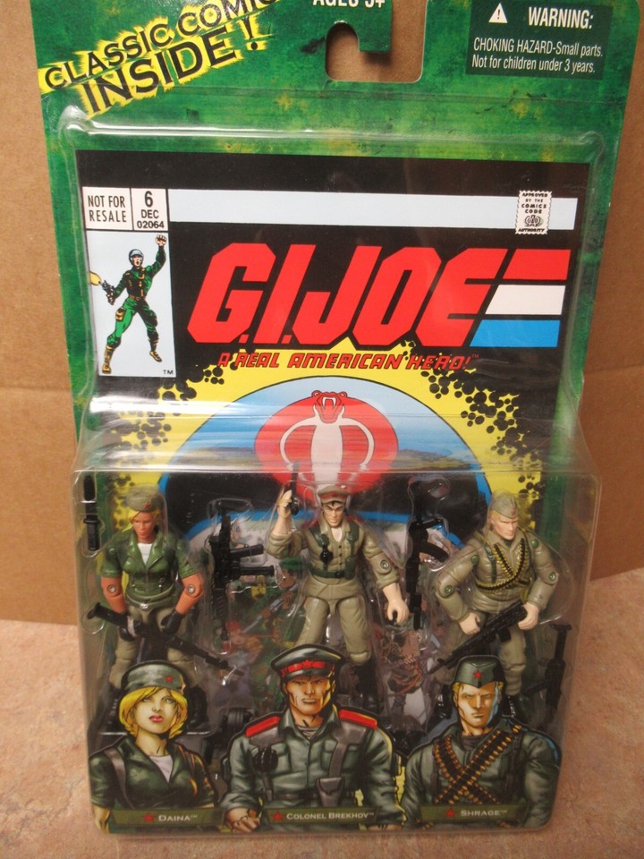 GI JOE VALOR VS VENOM DAINA SHARGE COLONEL BREKHOV 3 PACK COMIC DEC #6 ...
