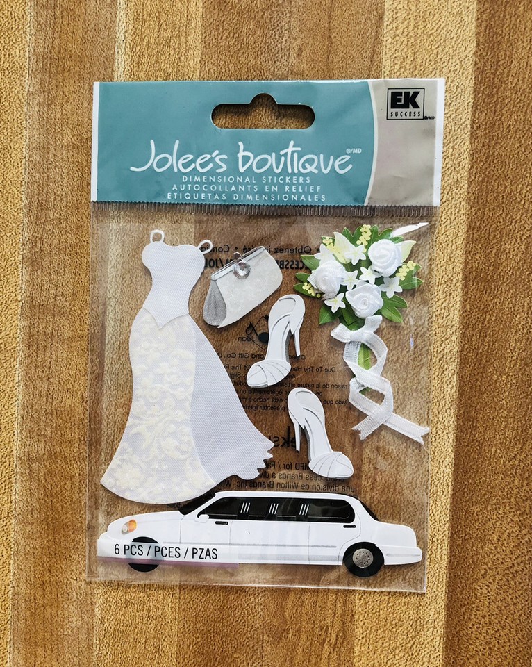 EK Success Jolee’s Boutique Dimensional Scrapbooking Wedding Stickers ...
