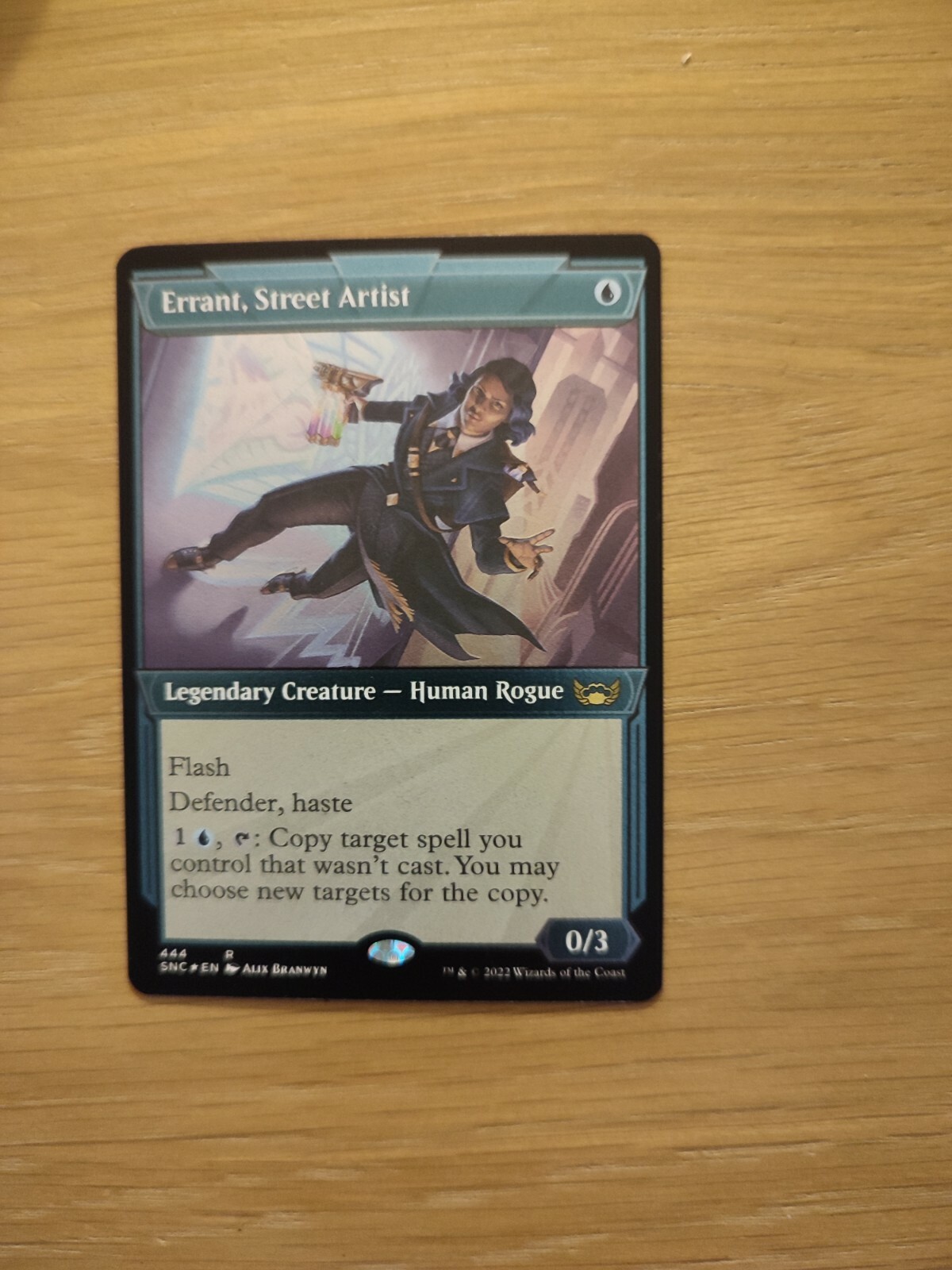 Errant Street Artist, Etched FOIL, Art Deco Frame, MTG Streets of New ...