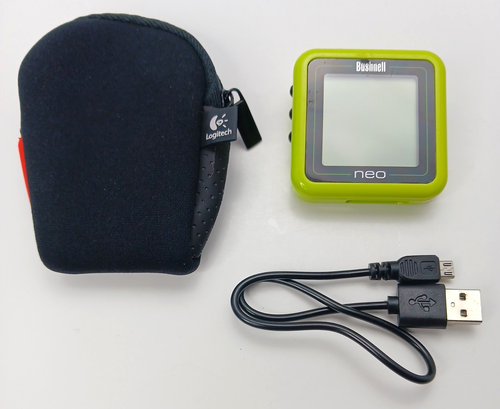 Bushnell Neo Ghost Golf GPS Rangefinder 368224, USB Charger Cord, Case ...