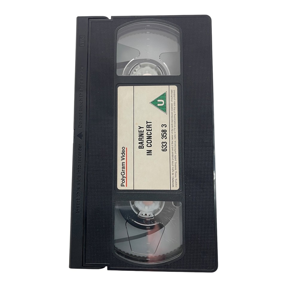 Barney in Concert VHS 1991 PolyGram Video Children's Musical Classic ...